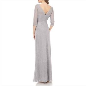 JS Collections | Dresses | Js Collections Metallic Lace Boat Neck 34 ...